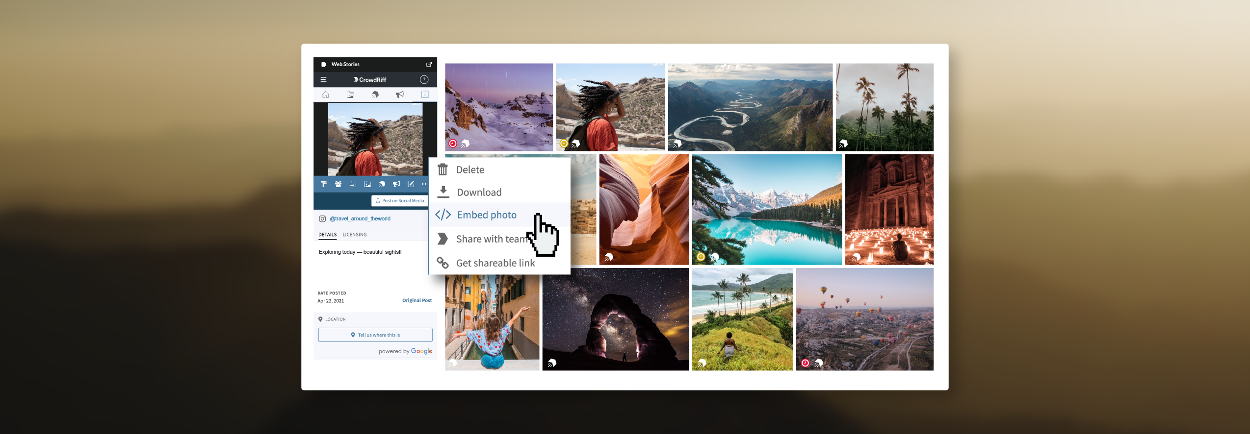 2021 Update: Single Image Embeds Get a New Look! - CrowdRiff
